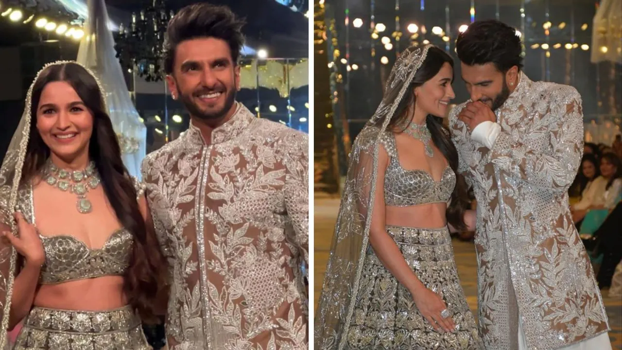 Ranveer Singh, Alia Bhatt turn bride and groom for Manish Malhotra ...