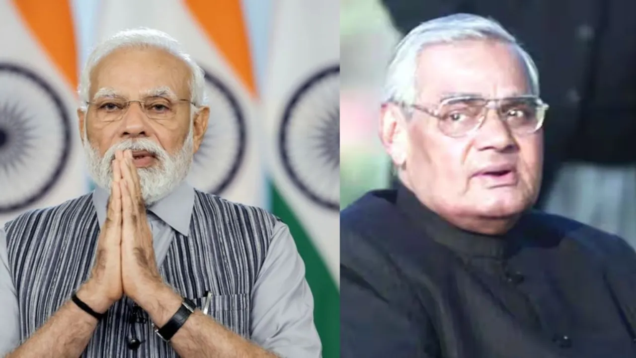 Prime Minister Narendra Modi pays tributes to former PM Atal Bihari ...