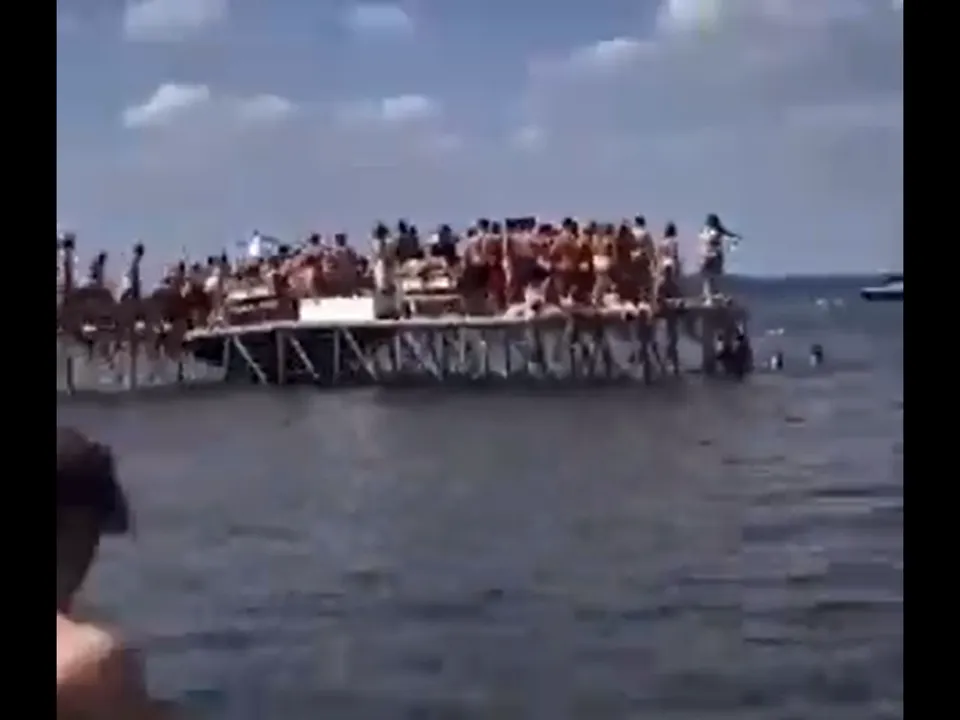 Scary fall: Pier collapses at University of Wisconsin, dumping dozens ...