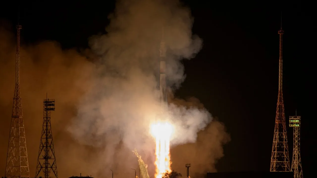 Rocket with two Russian cosmonauts, NASA astronaut launches toward ...