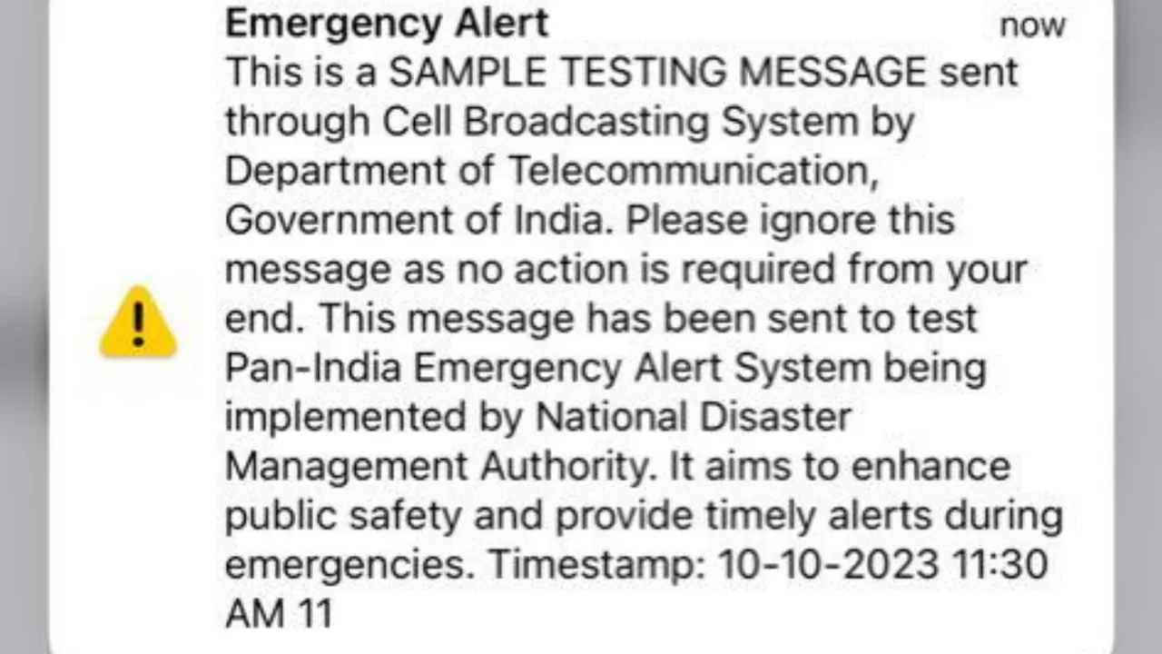 India emergency alert message: Why did you receive it? All you need to know