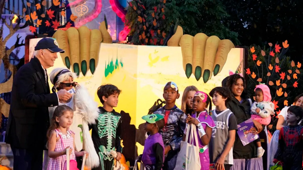 WATCH | President Joe Biden & First Lady Jill host Halloween event amid ...