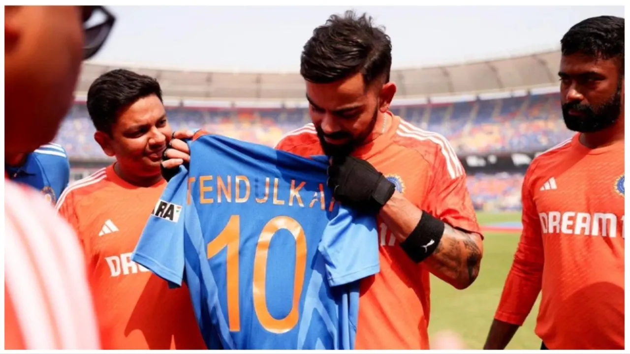 'You make us proud': Sachin Tendulkar gifts Virat Kohli signed jersey ...