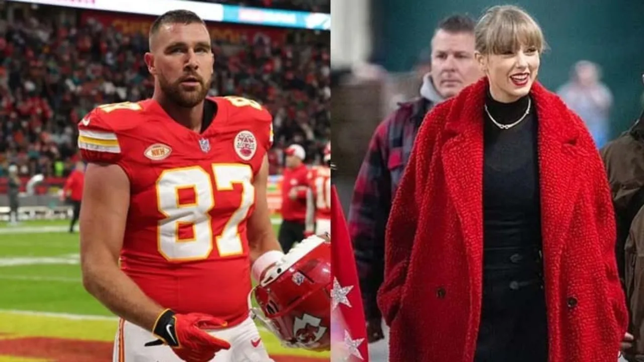 Oops! NFL commentator mistakenly calls Taylor Swift Travis Kelce's ...