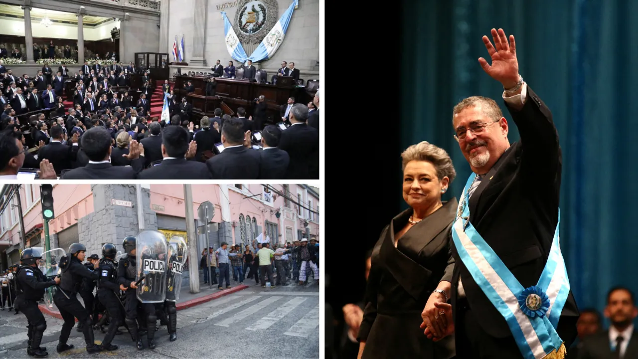 Guatemala: Bernardo Arevalo sworn in as president after chaotic ...