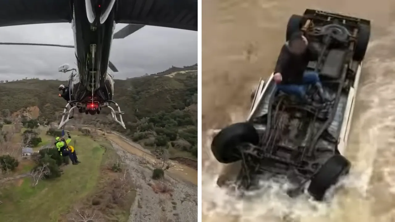 WATCH | US woman survives for 15 hours on top of submerged car before ...