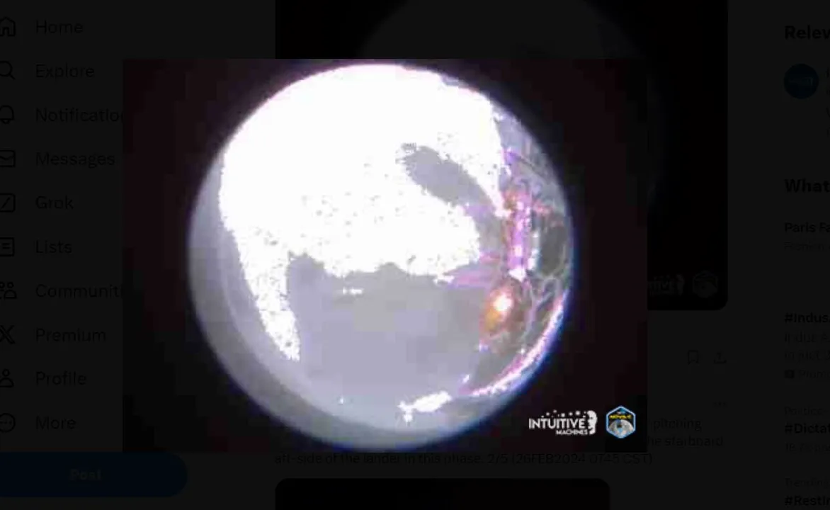 Ill-fated Odysseus lander sends grainy images from Moon hours before going dark