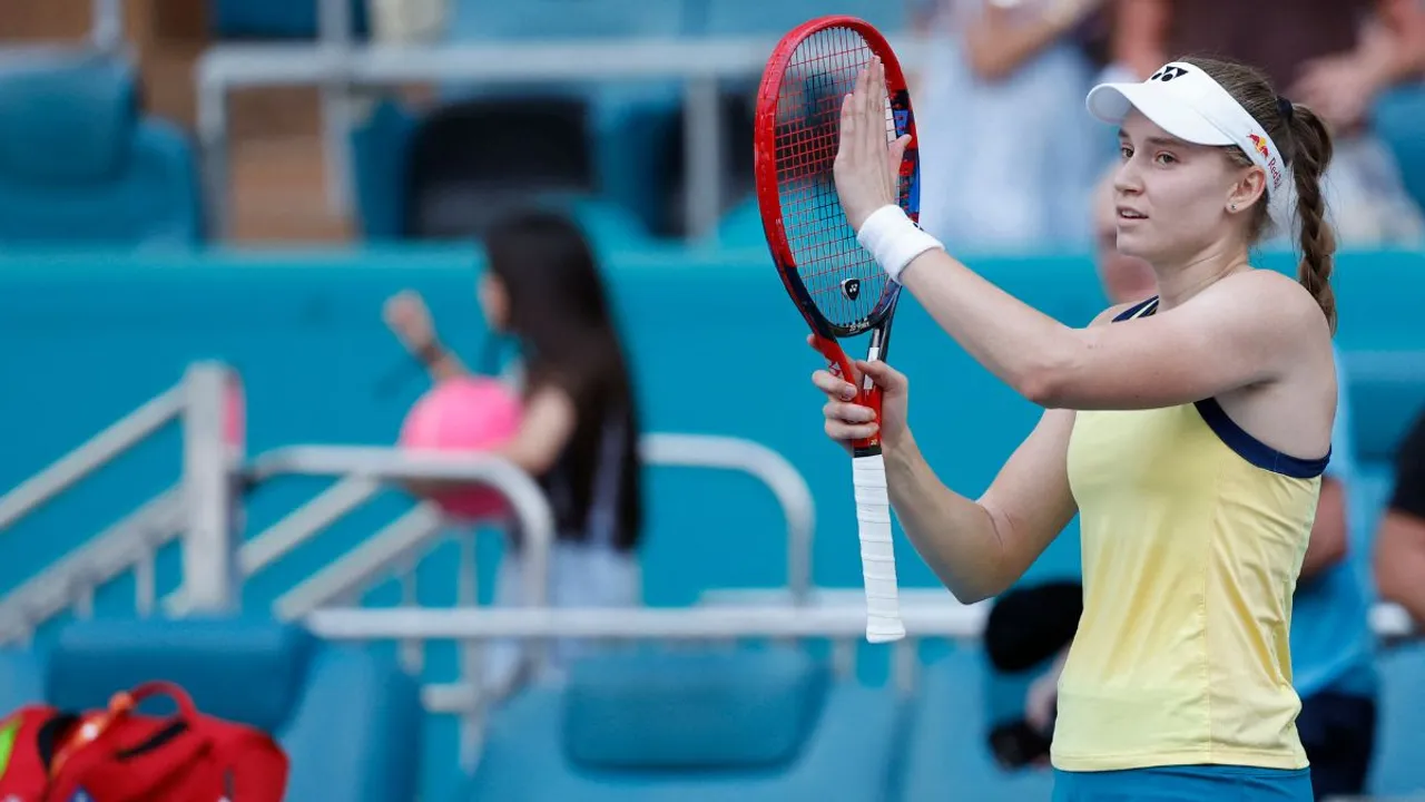 Miami Open: Elena Rybakina enters final after solid comeback against ...