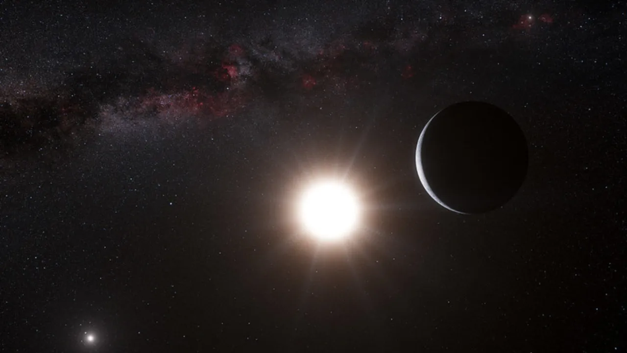 Is the three-star system Alpha Centauri hosting a Super Jupiter?