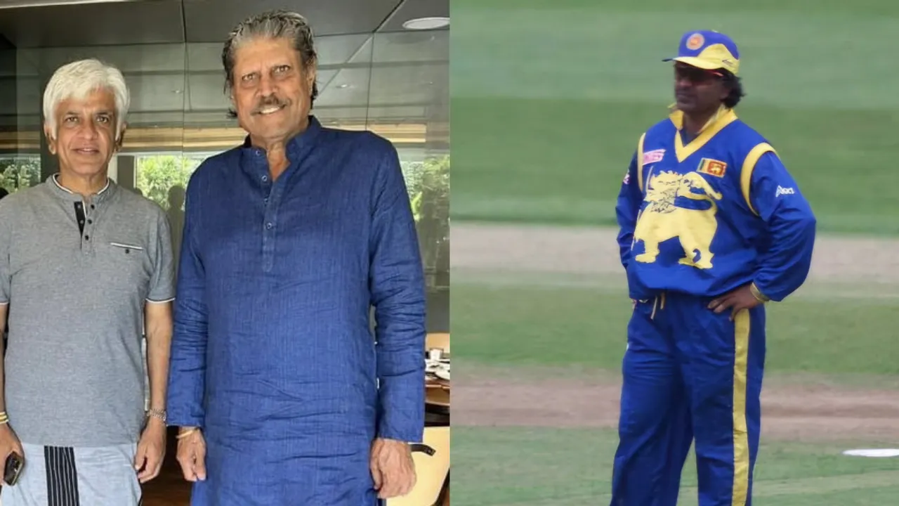 Former Sri Lanka captain goes viral after posing with legendary Kapil ...