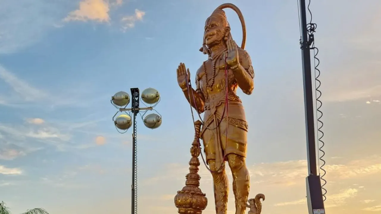 Watch: Lord Hanuman’s 90-foot statue unveiled in Texas, third-tallest in US