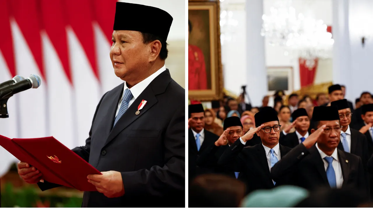 Indonesia's new President Prabowo Subianto swears in his cabinet