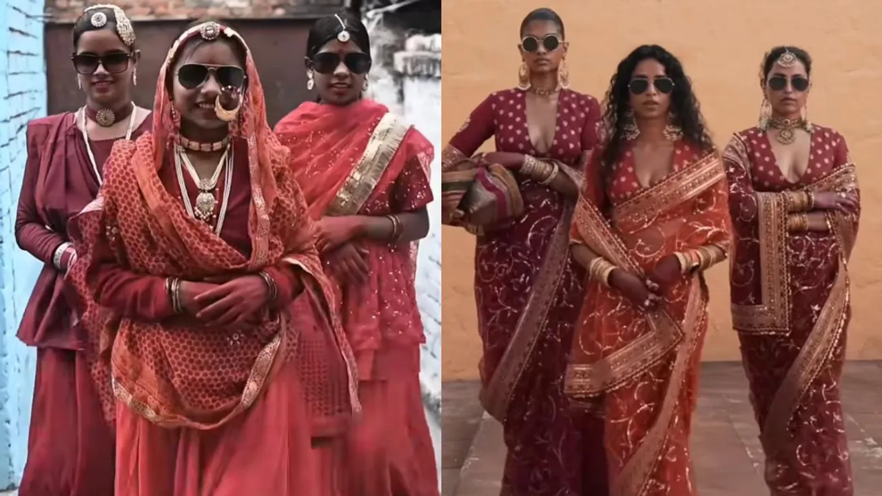 Lucknow slum kids recreate Sabyasachi's 'iconic' bridal outfits