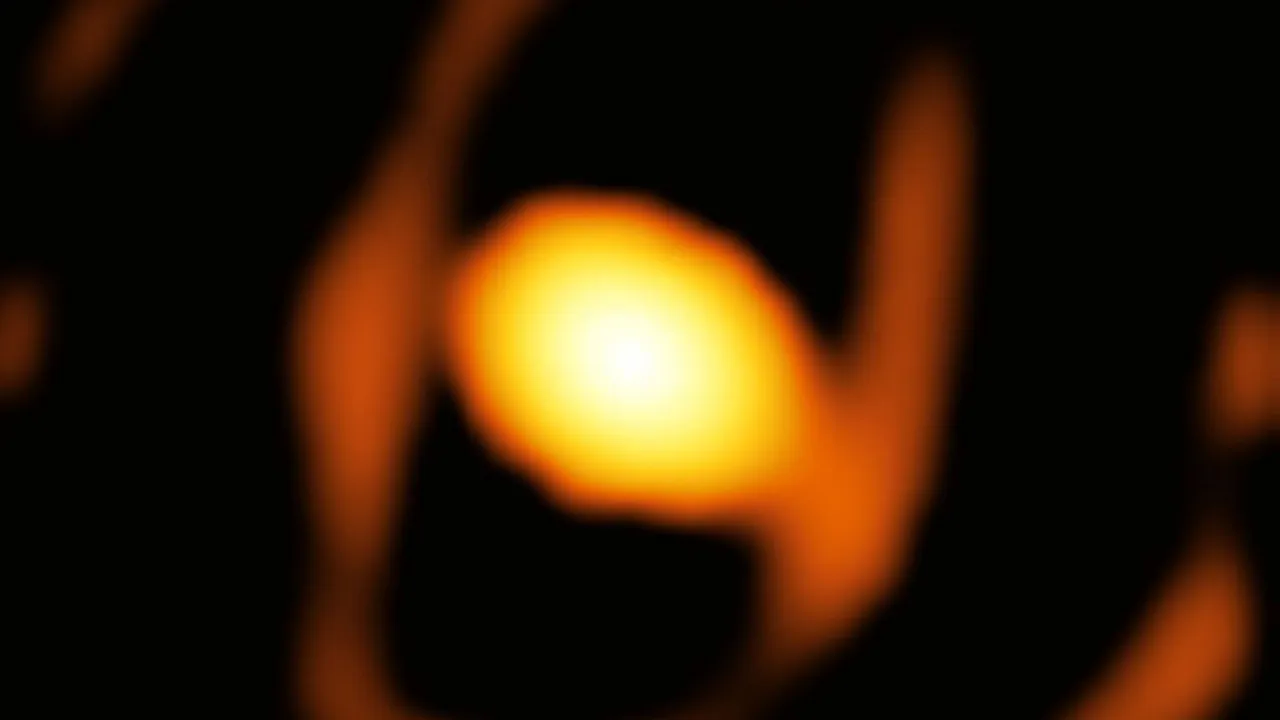 Snapped up and close, a dying star outside the Milky Way