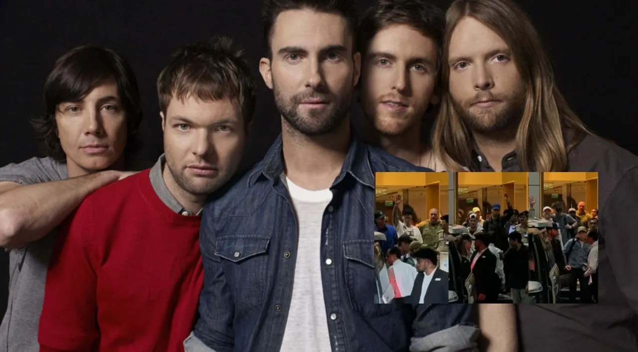 Maroon 5 is in India for their first performance, watch videos inside