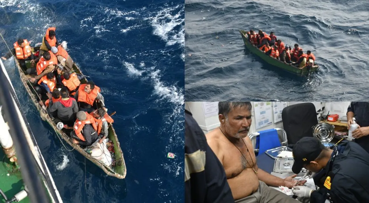 Indian Coast Guard rescues 12 Indian crew from Arabian Sea with help ...