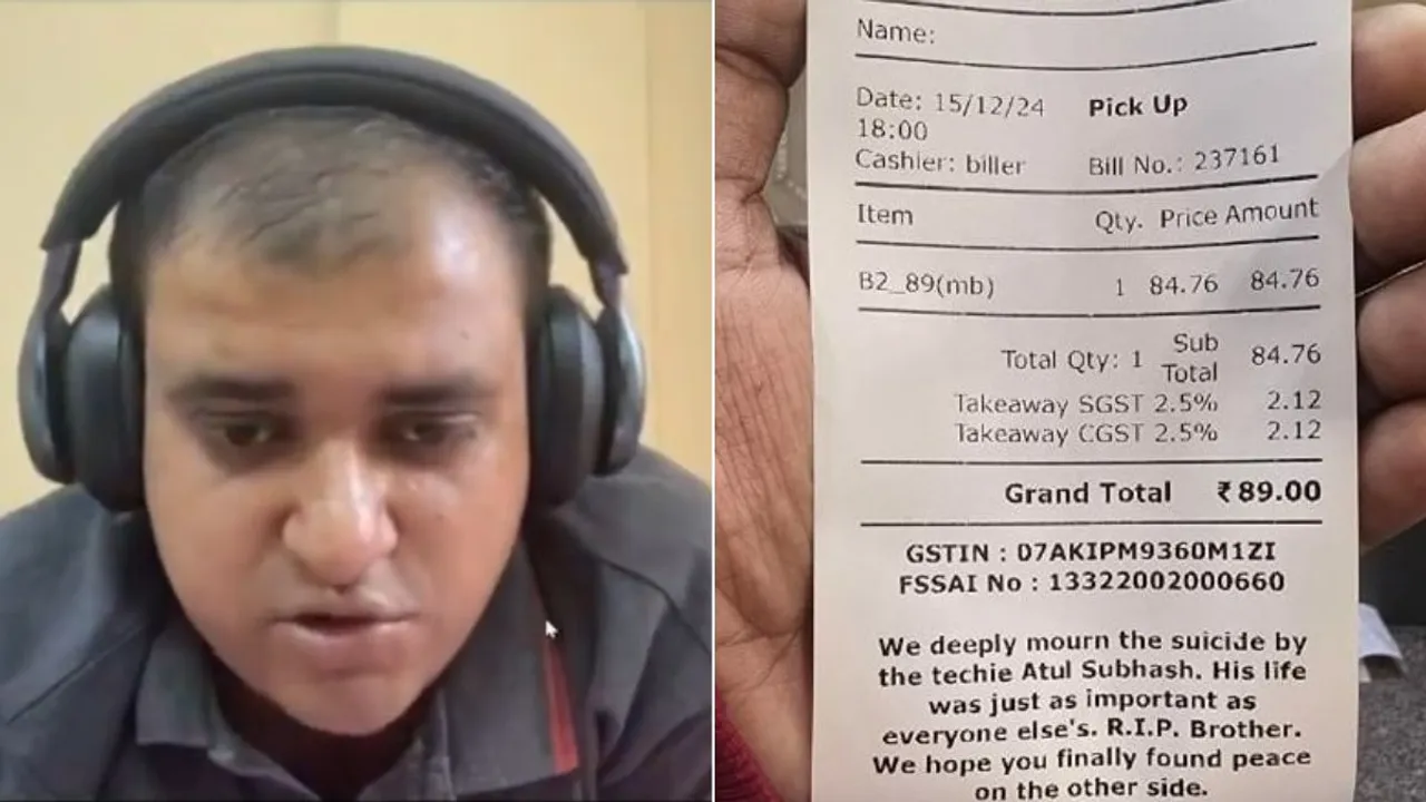 Delhi restaurant pays tribute to Bengaluru techie Atul Subhash with a ...