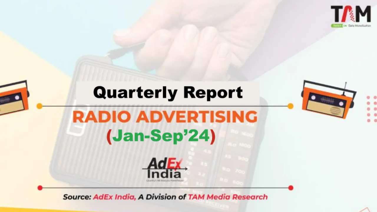 Radio ad volumes grew by 2% in Jan-Sep’24 over Jan-Sep’23: TAM AdEx