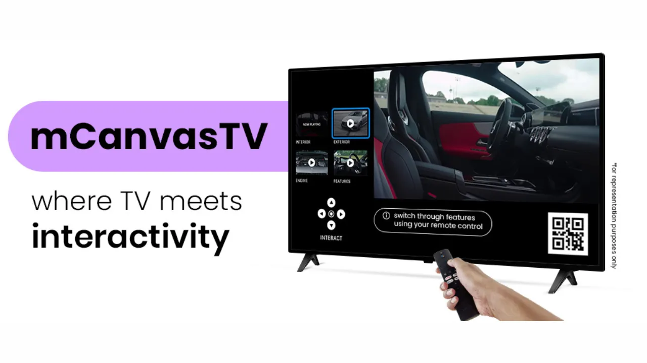 mCanvasTV launches interactive CTV ads enabling remote-control engagement