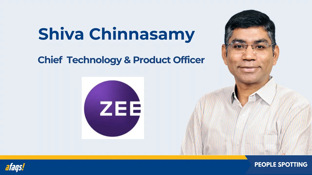Shiva Chinnasamy joins Zee as chief technology and product officer