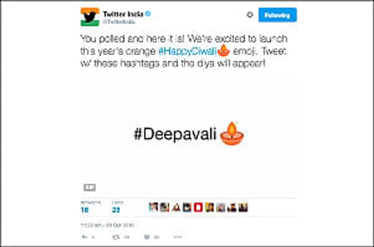 Twitter launches special emoji for Diwali