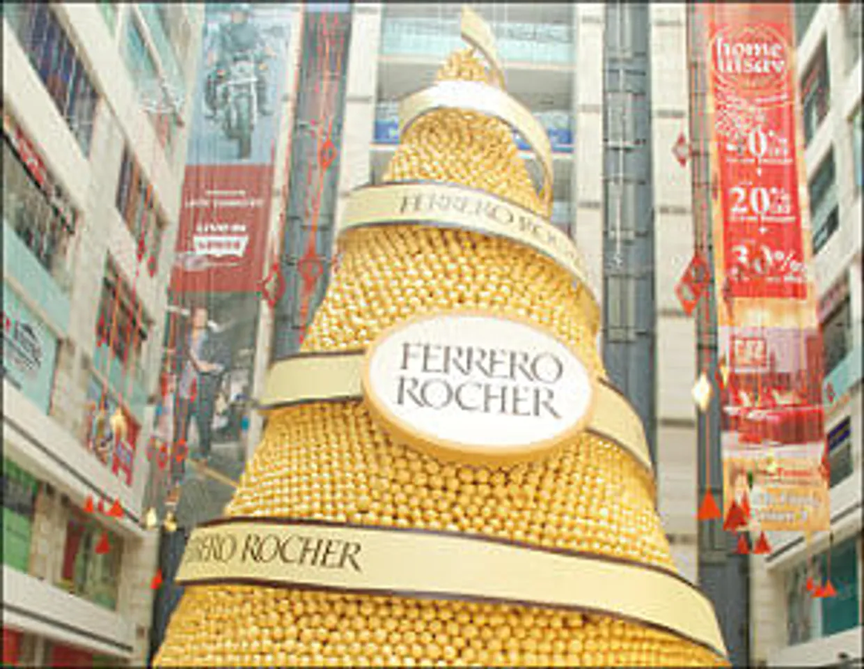Ferrero Rocher creates Diwali pyramid