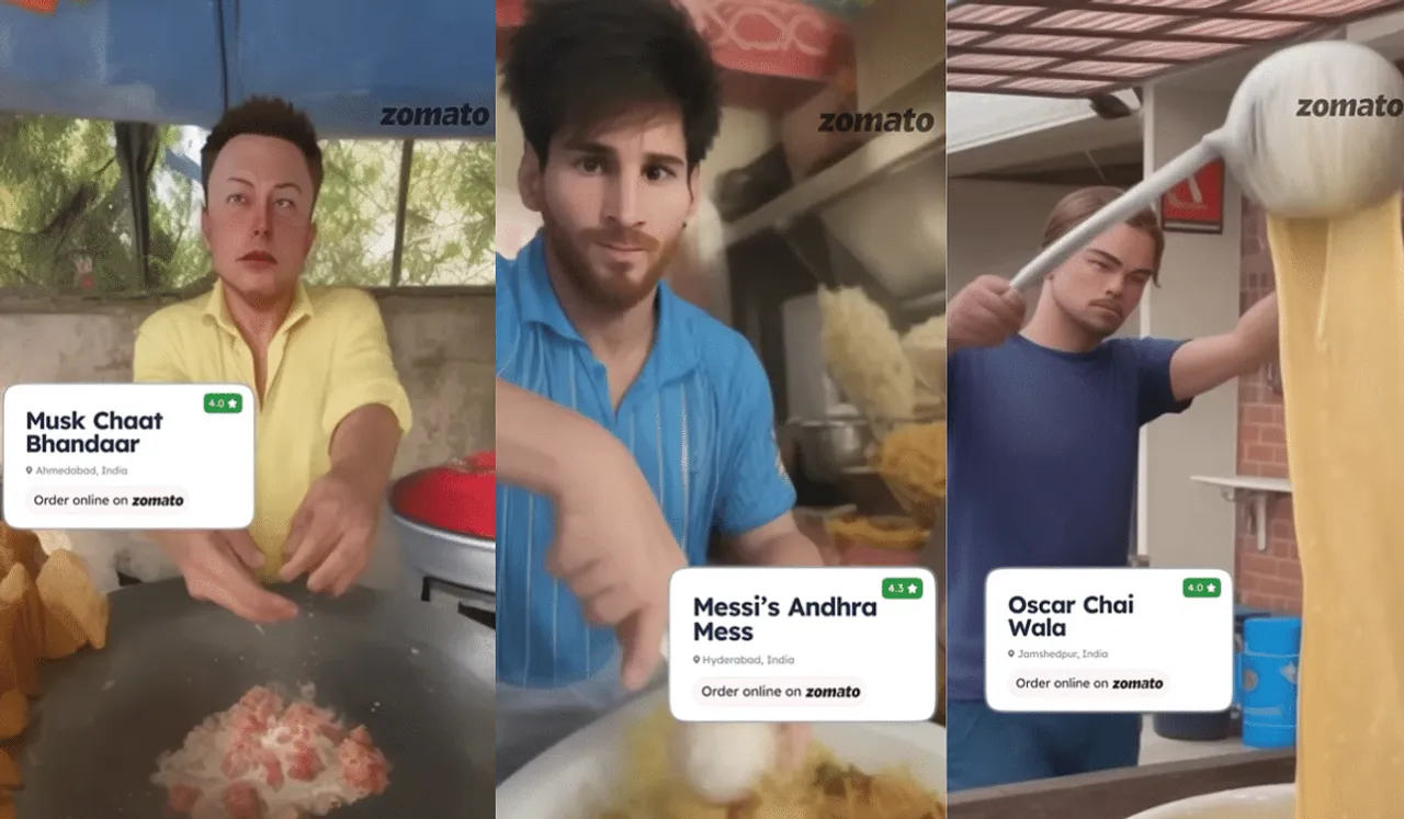 Zomato spot starring Musk, Messi, and Leo is another example of a brand ...