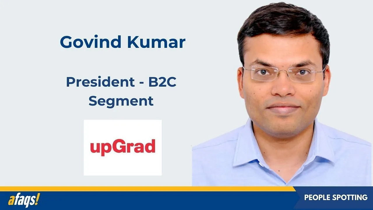 upGrad appoints Govind Kumar to lead working professionals (B2C) segment