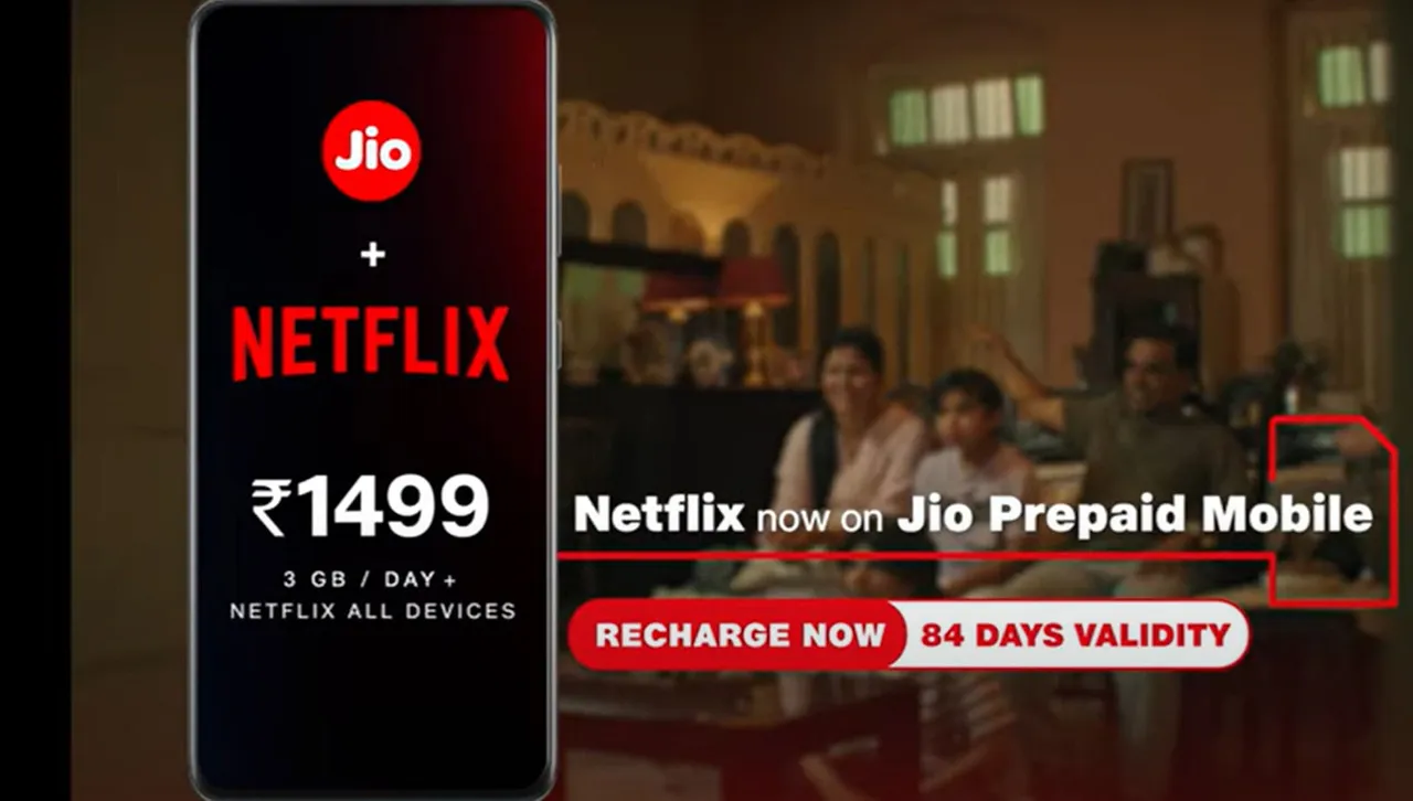 Jio launches Netflix Subscription on Prepaid Plans