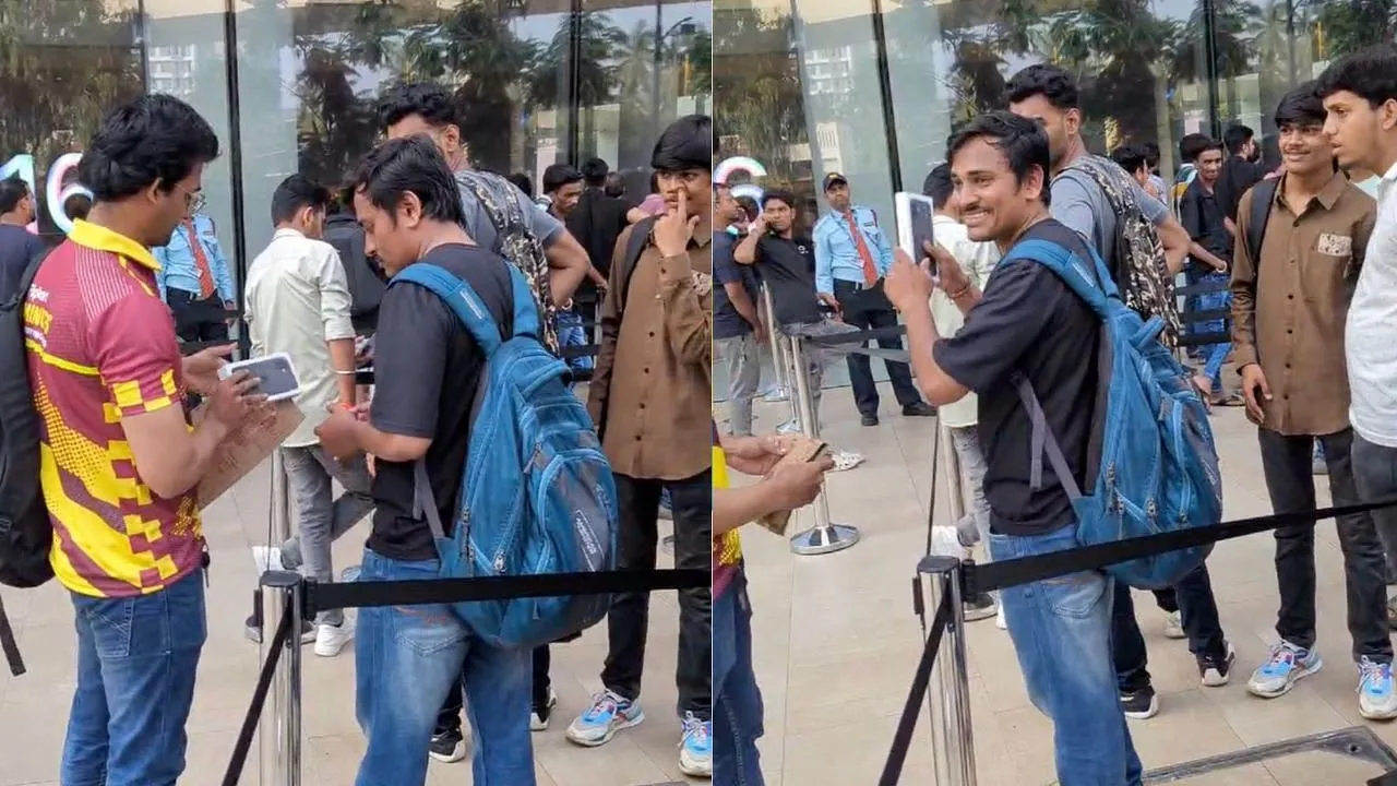 Man outsmarts the iPhone 16 queue