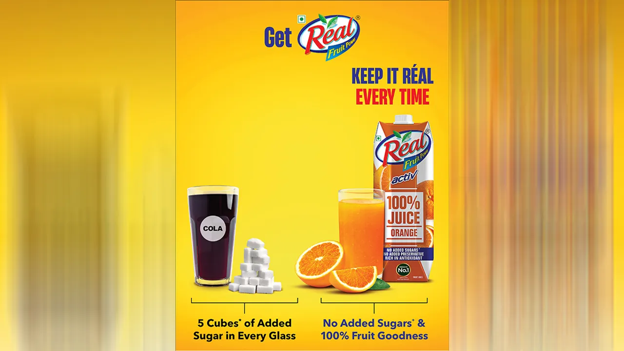 Dabur Real Activ urges consumers to ditch cola in print ad