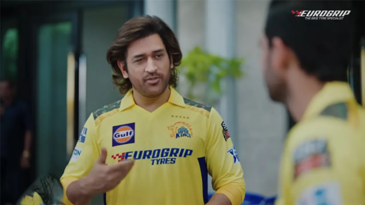 Dhoni and his CSK team provide road safety advice in Eurogrip Tyres ...