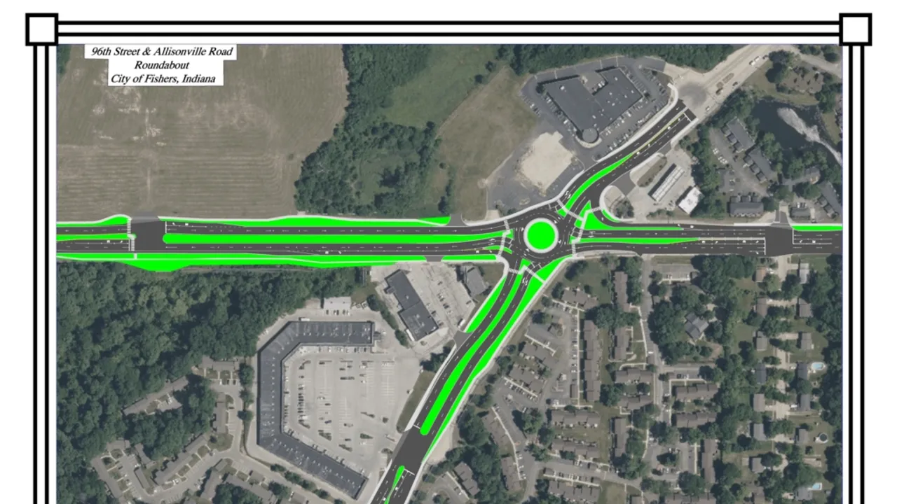 96th & Allisonville - They are replacing the Michigan Left with a ...