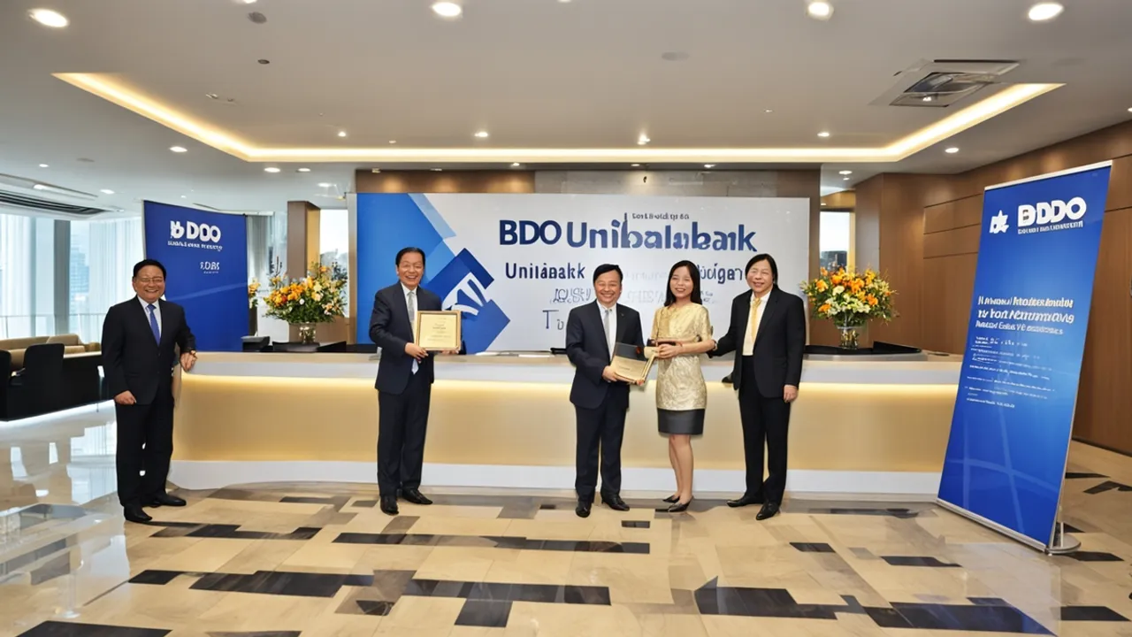 BDO Unibank Secures Spot in Mandaluyong's Top Ten Taxpayers, Bolstering Local Economy