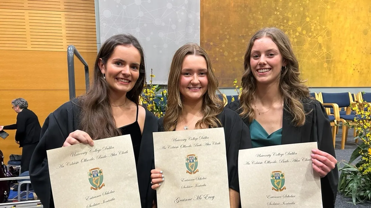 Meán Scoil Mhuire Alumnae Shine with UCD Entrance Scholarship Awards