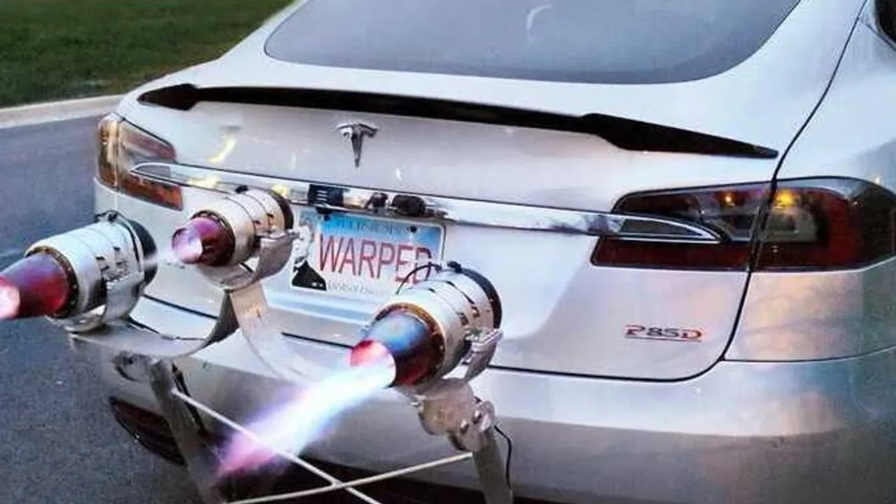Jet-Powered Tesla Model S P85D Outperforms P100D: A Glimpse into Future ...