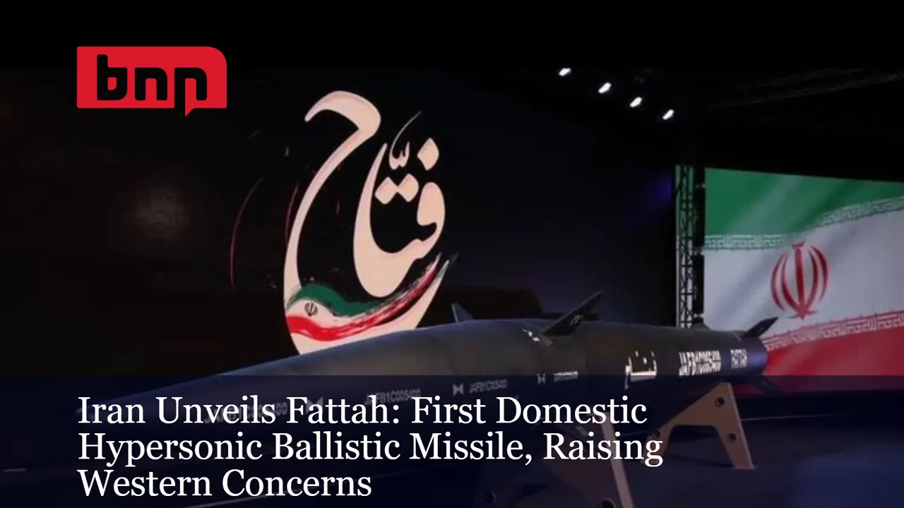 Iran Unveils Fattah First Domestic Hypersonic Ballistic Missile