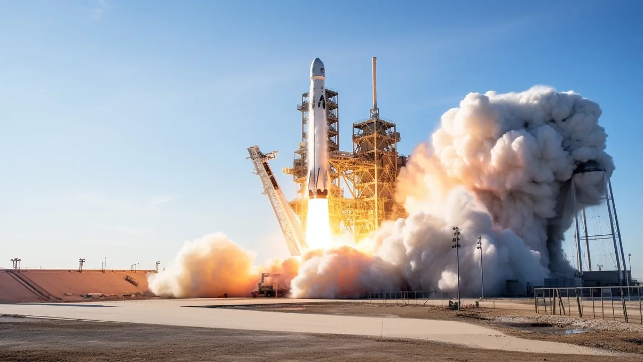 Spacexs Falcon Heavy Successfully Completes Static Fire Test Ahead Of