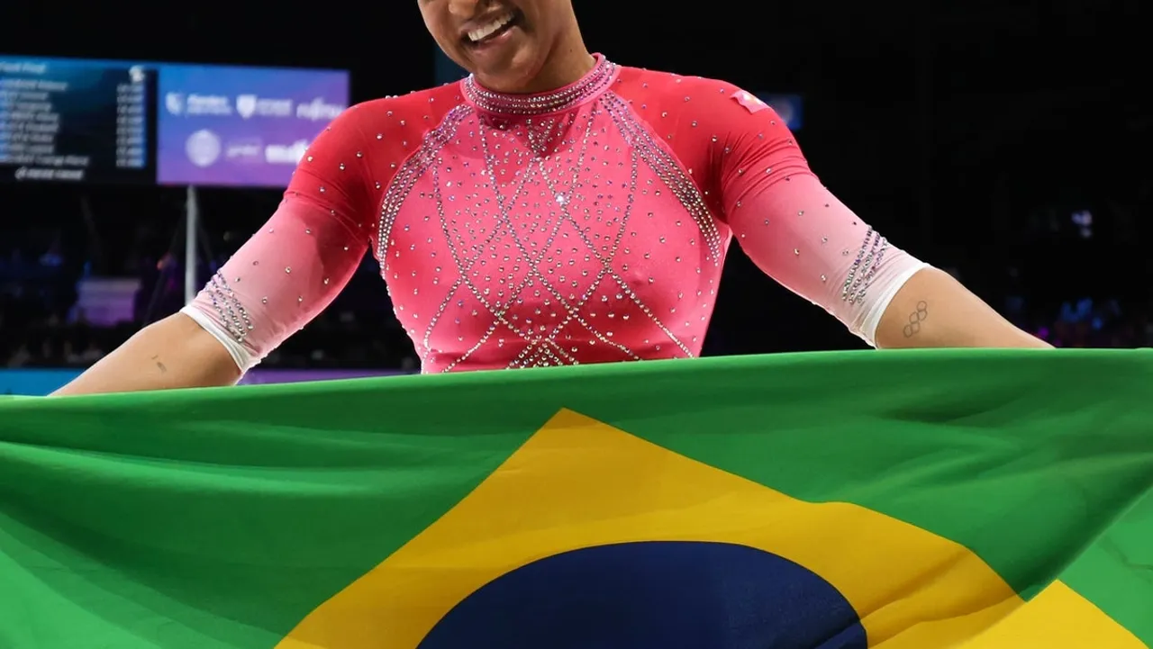 Rebeca Andrade Stuns Gymnastics World Outshines Simone Biles In Epic Vault