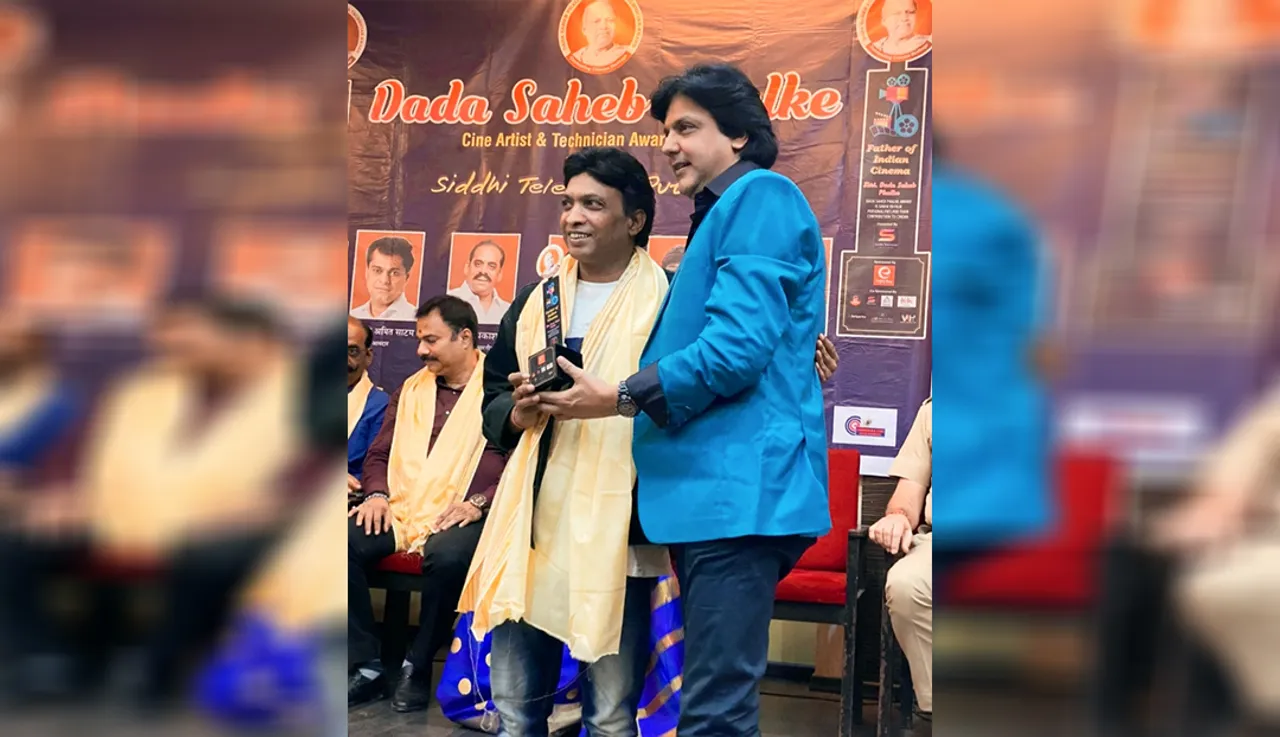 Actor Neeraj Bharadwaj was honored with 'Dada Saheb Phalke Cine Artist ...