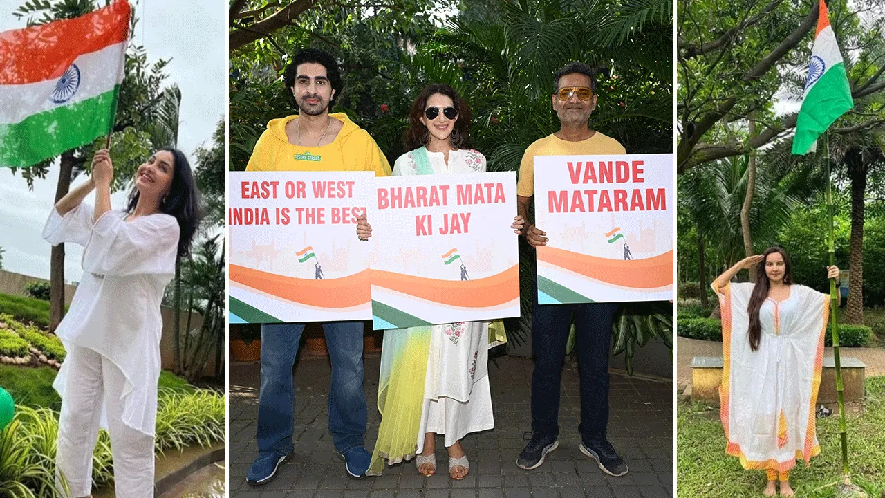 TV Actors celebrating Independence Day