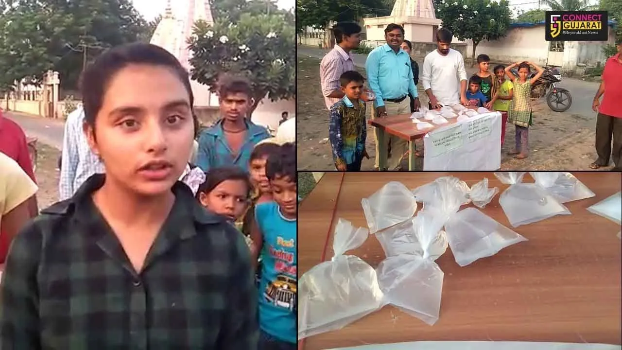 Unique protest by local residents of Maneja village in Vadodara against ...