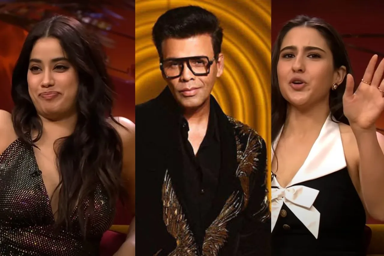 Koffee With Karan 7: Karan Johar Denies Favouring Janhvi Kapoor and Intimidating Sara Ali Khan ...