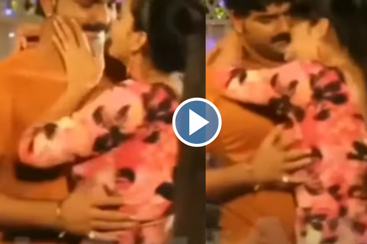 Pawan Singh and Akshara Singh's Unseen Romantic Video Goes Viral, watch