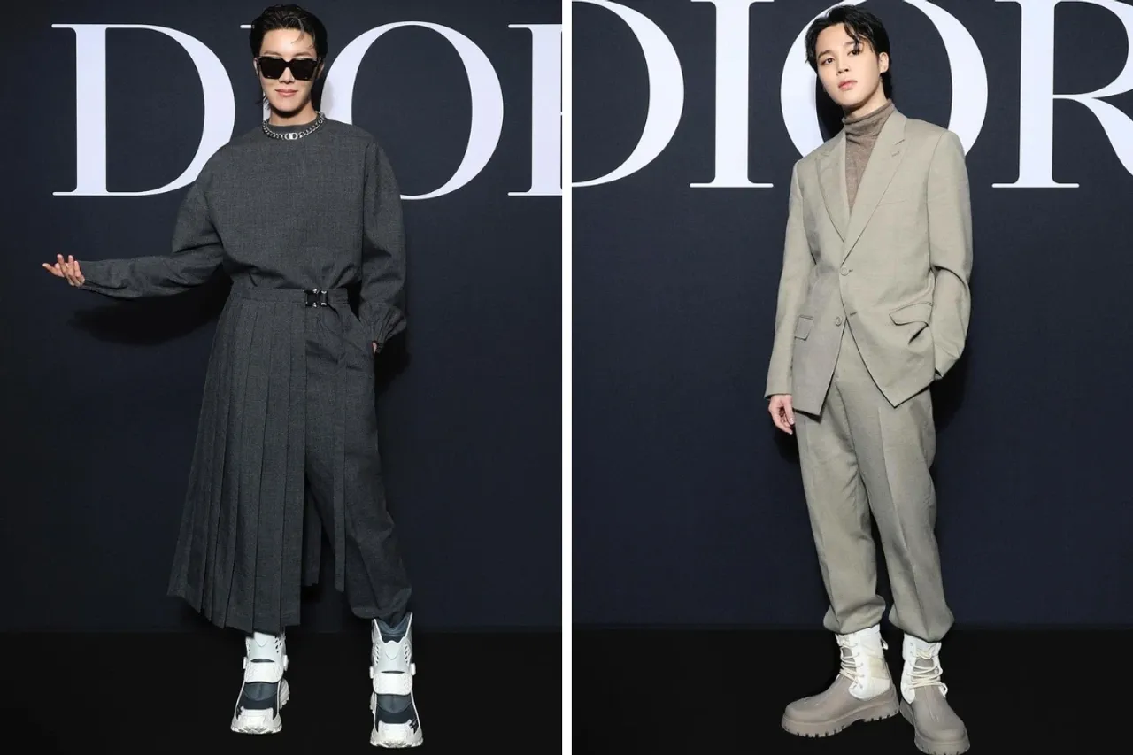BTS Jimin & J-Hope Attend DIOR’s Paris Fashion Show Together, Shocked ...