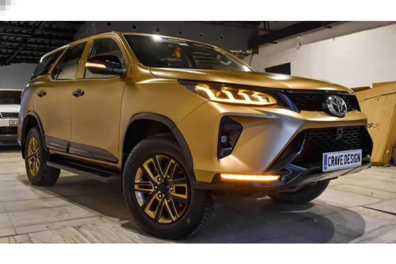 Toyota Fortuner: India's first Fortuner with a fantastic gold wrap