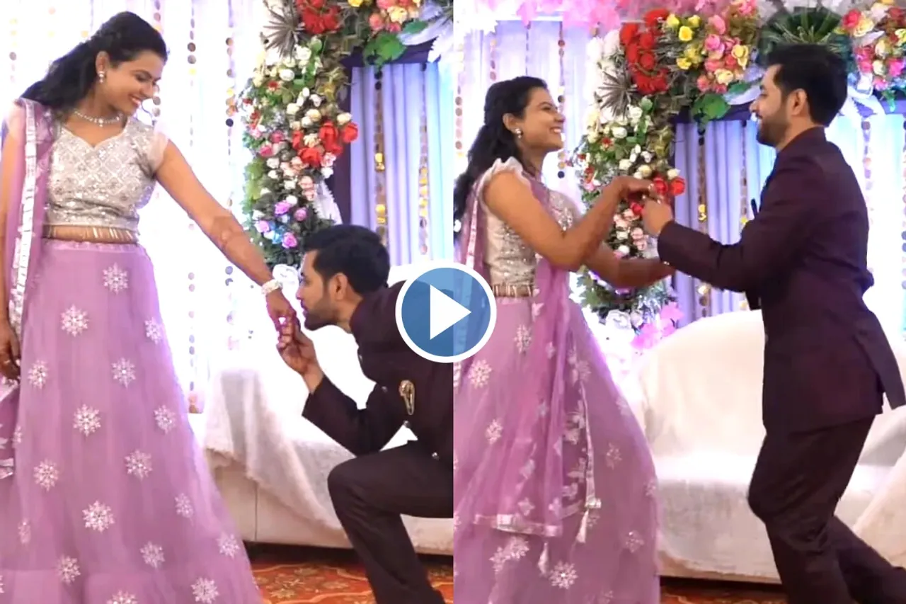Bride Groom viral video: Duo's beautiful performance on 'Kesariya' is a ...