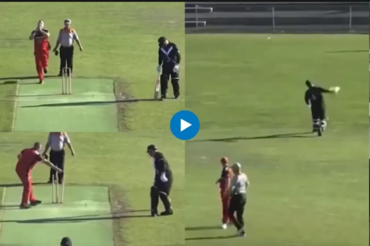 Cricket Viral Video: Explosive Moment! Australian Batter's Furious Outburst on the Pitch After ...