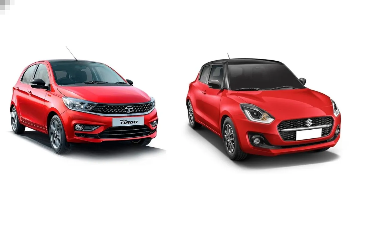 Tata Tiago vs Maruti Swift: Two 5-Seater Hatchbacks Compared Head To ...