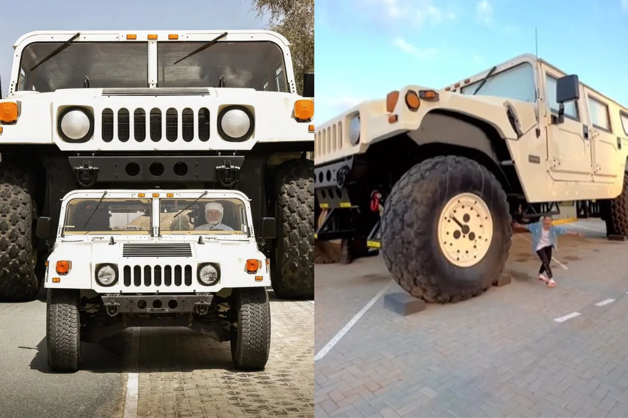 Viral video: Dubai Sheikh's enormous Hummer breaks the internet ...